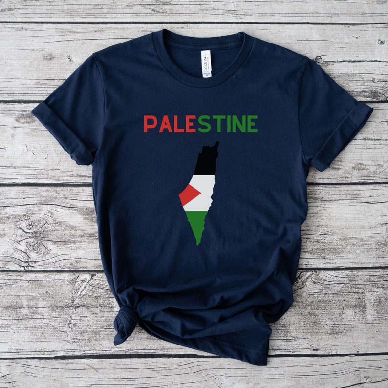 Palestine Unisex Tee Palestine Gifts Flag Map Clothing - Etsy