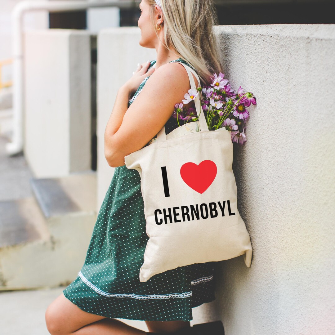 I Love Chernobyl Tote Bag, Chernobyl Power Plant Bag, Pripyat Ukraine ...