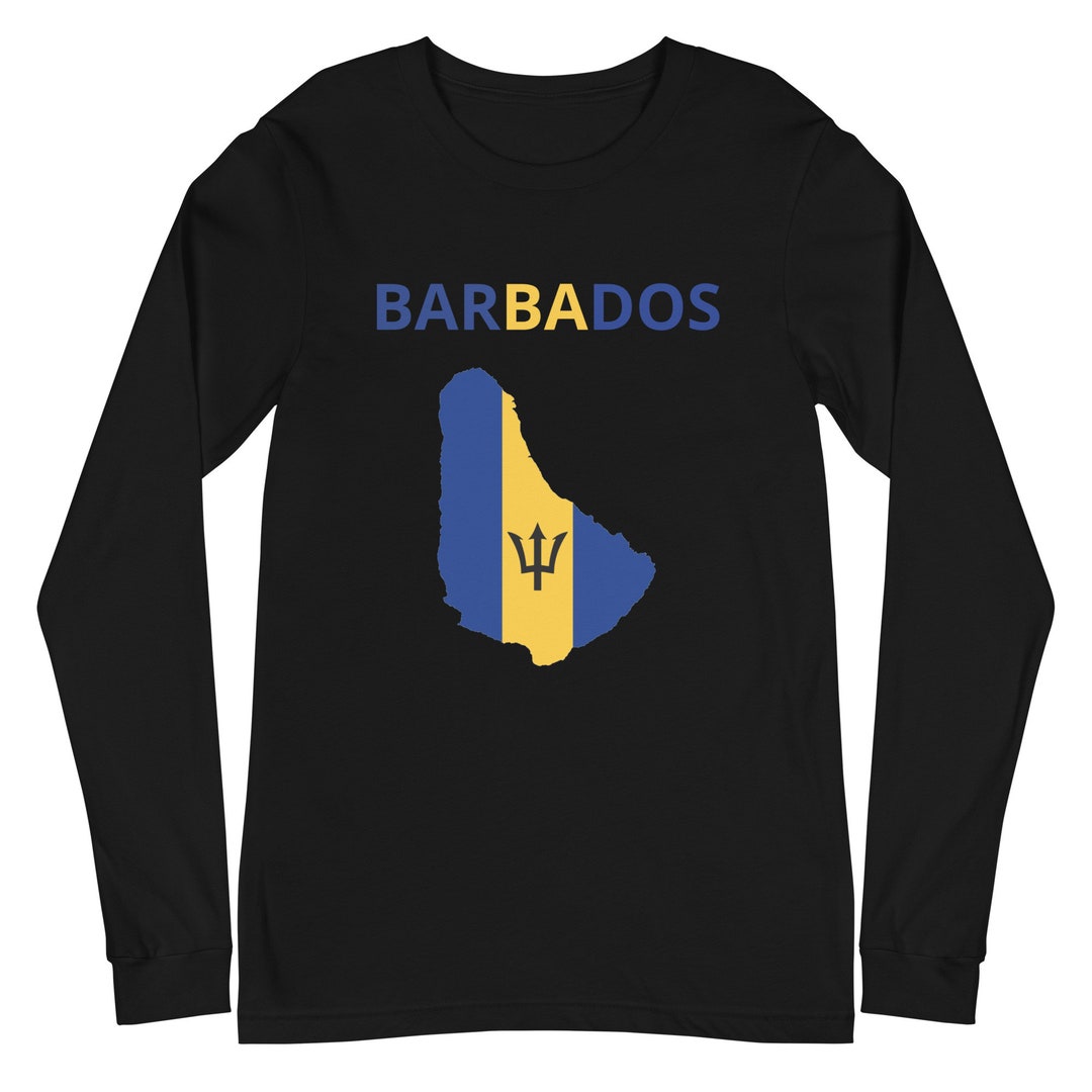 BARBADOS Long Sleeve T-shirt,barbados Gift,barbados Holiday,barbados ...