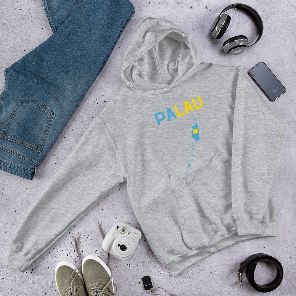 PALAU Hoodie, Palau Gifts, Flag Map Clothing,tourist Gift,tourist Gifts ...