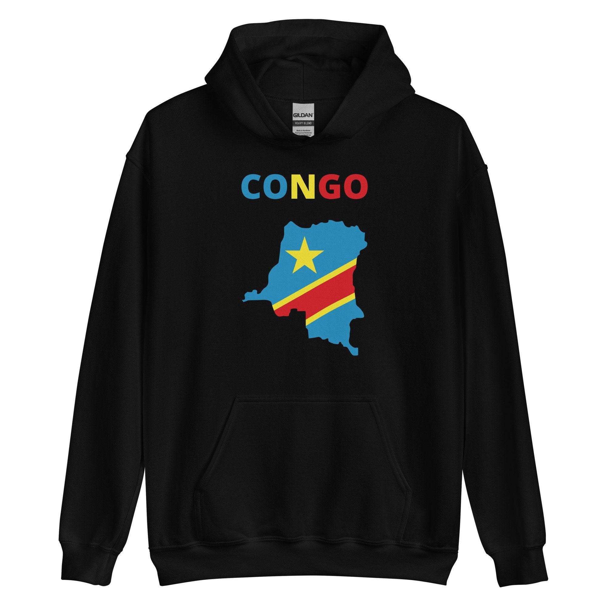 Congo Hoodie,congo Flag and Map,congo Gifts,congo Birthday,democratic ...