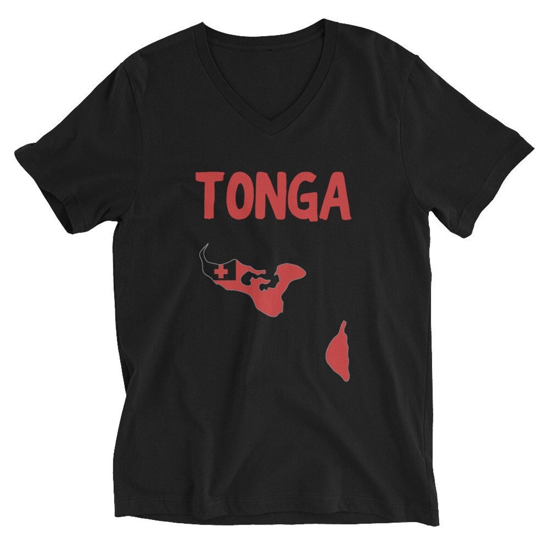 TONGA V-neck Tee,tonga Gift,tonga Gifts,tonga Birthday,tonga Holiday ...