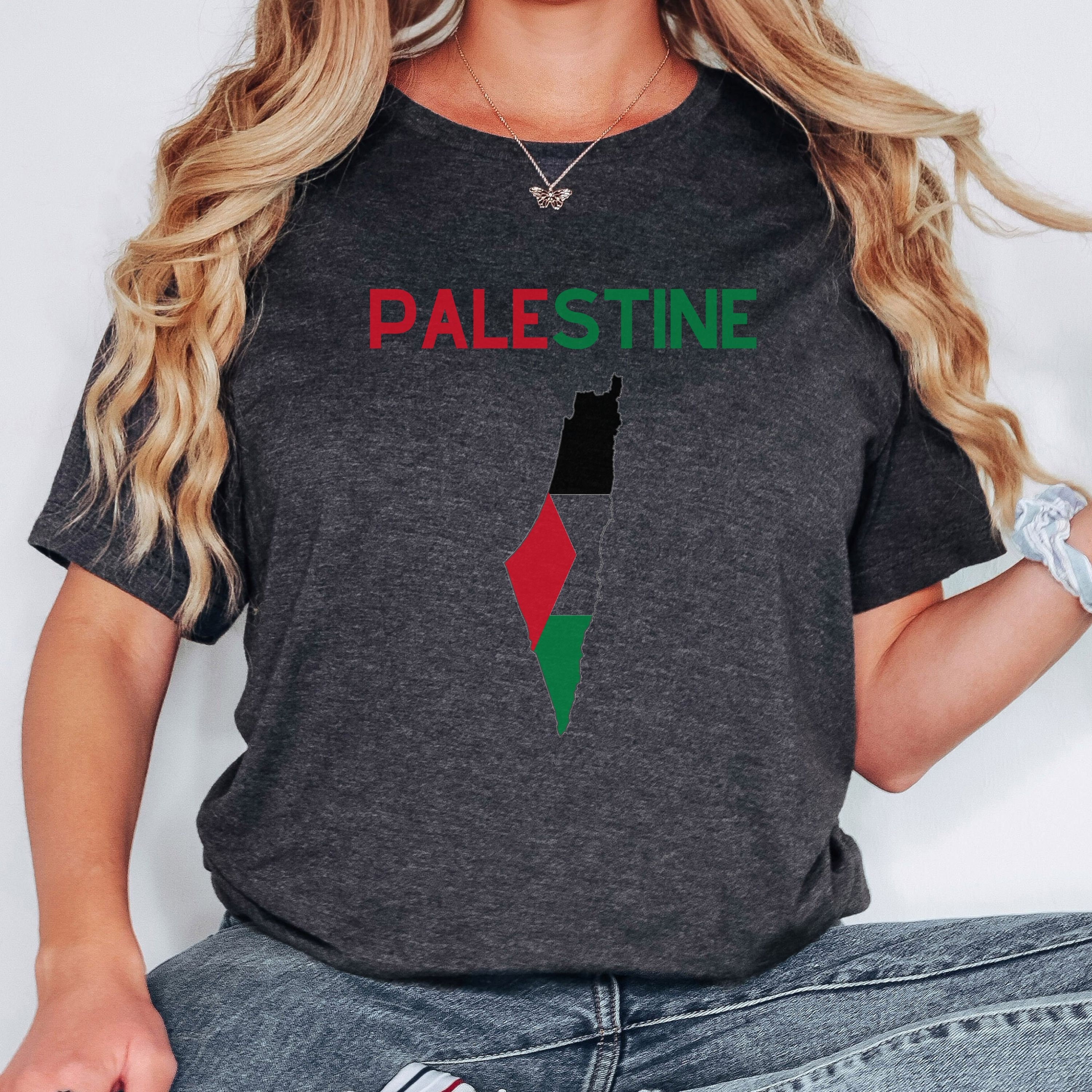 Palestine Tee, Palestine Map, Palestine Flag, Flag Map Clothing ...