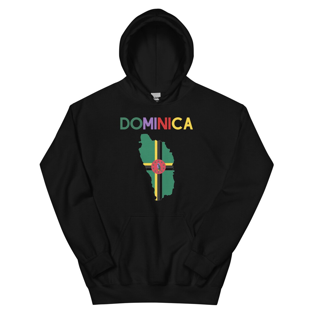 DOMINICA Hoodie,dominica Gift,flag Map Clothing,tourist Gift,tourist ...