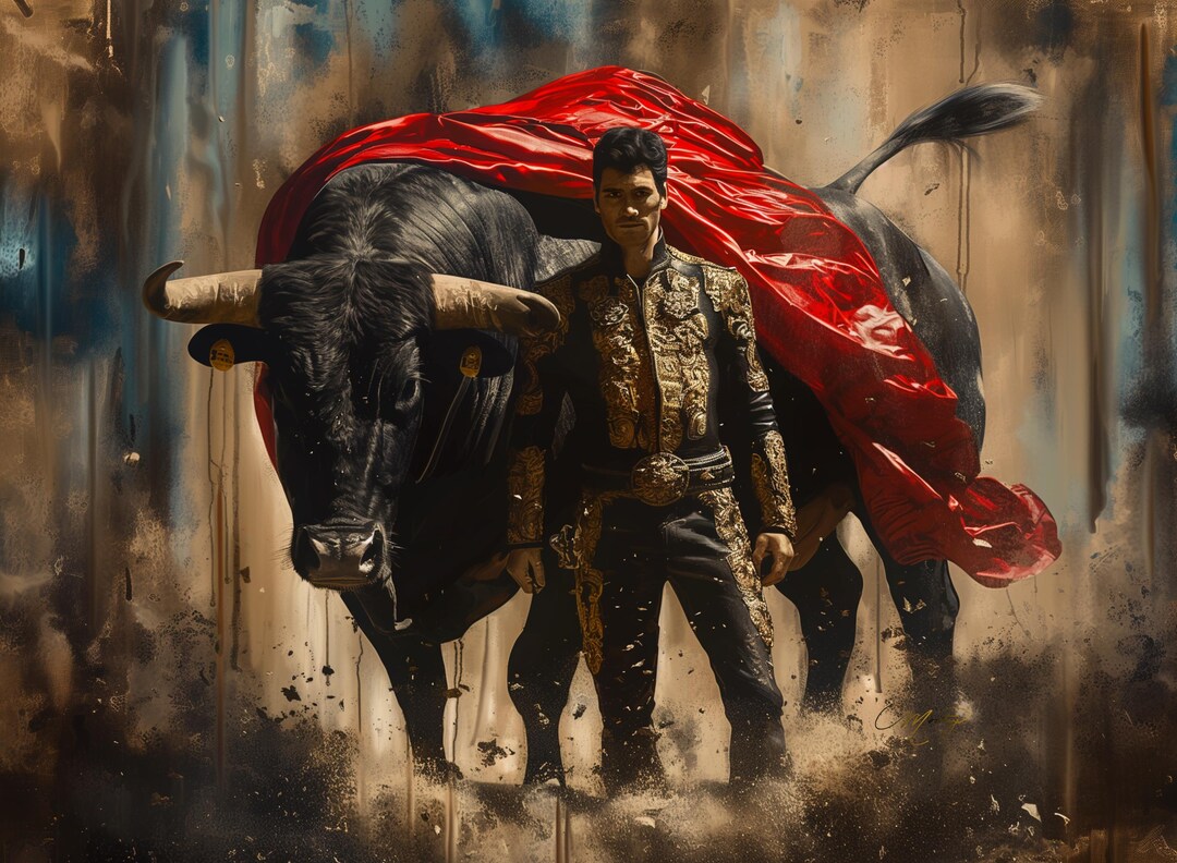Matador& Bull A Moment in Time. Digital Print - Etsy