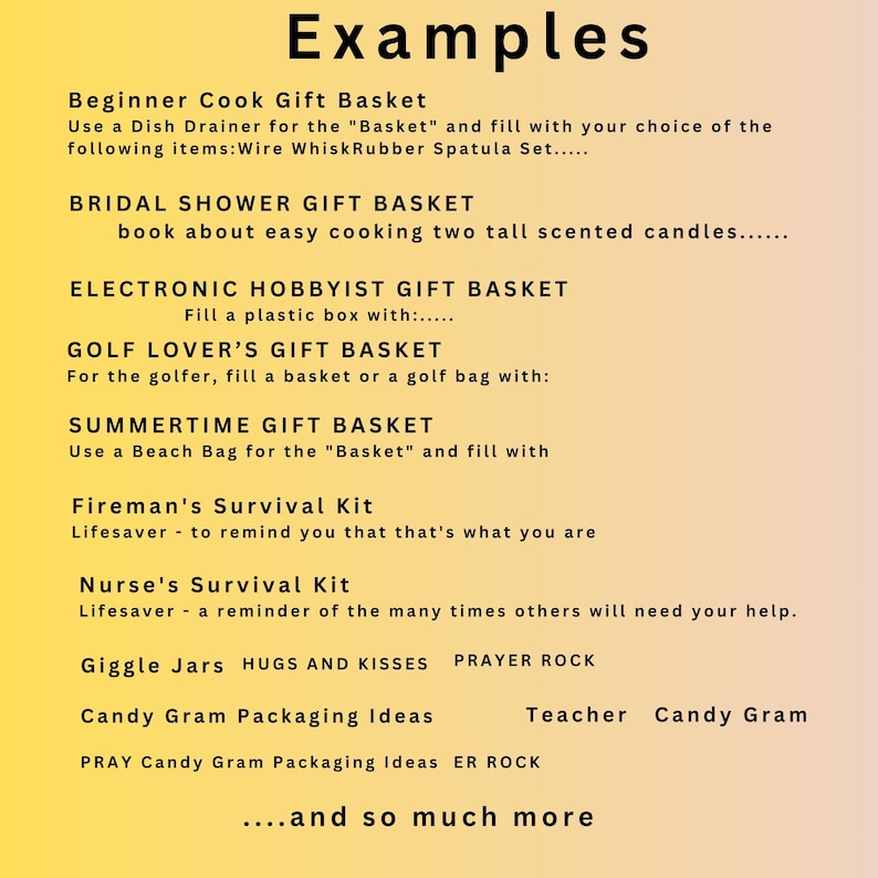 475 Gift Basket Ideas- You Can Make These! - Etsy