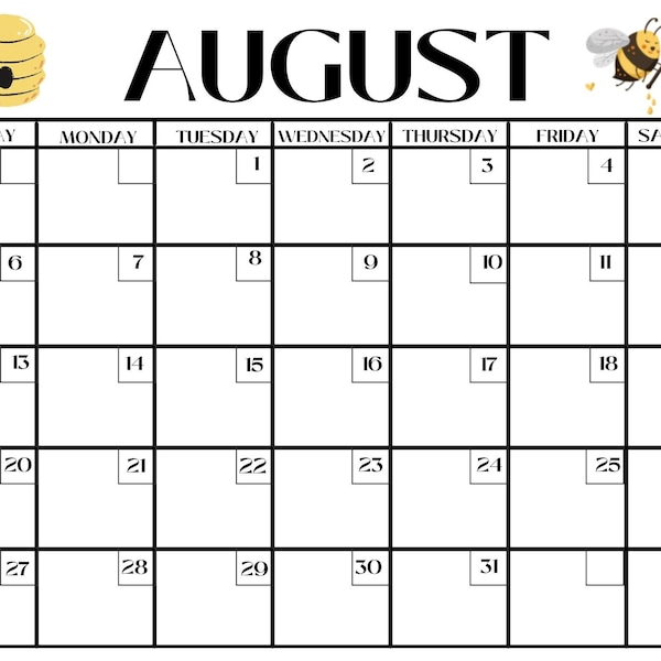 13 Month Calendar - Etsy