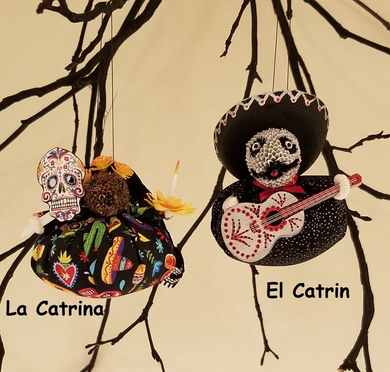 La Catrina and El Catrin el Dia De Los Muertos Teaseltown - Etsy UK