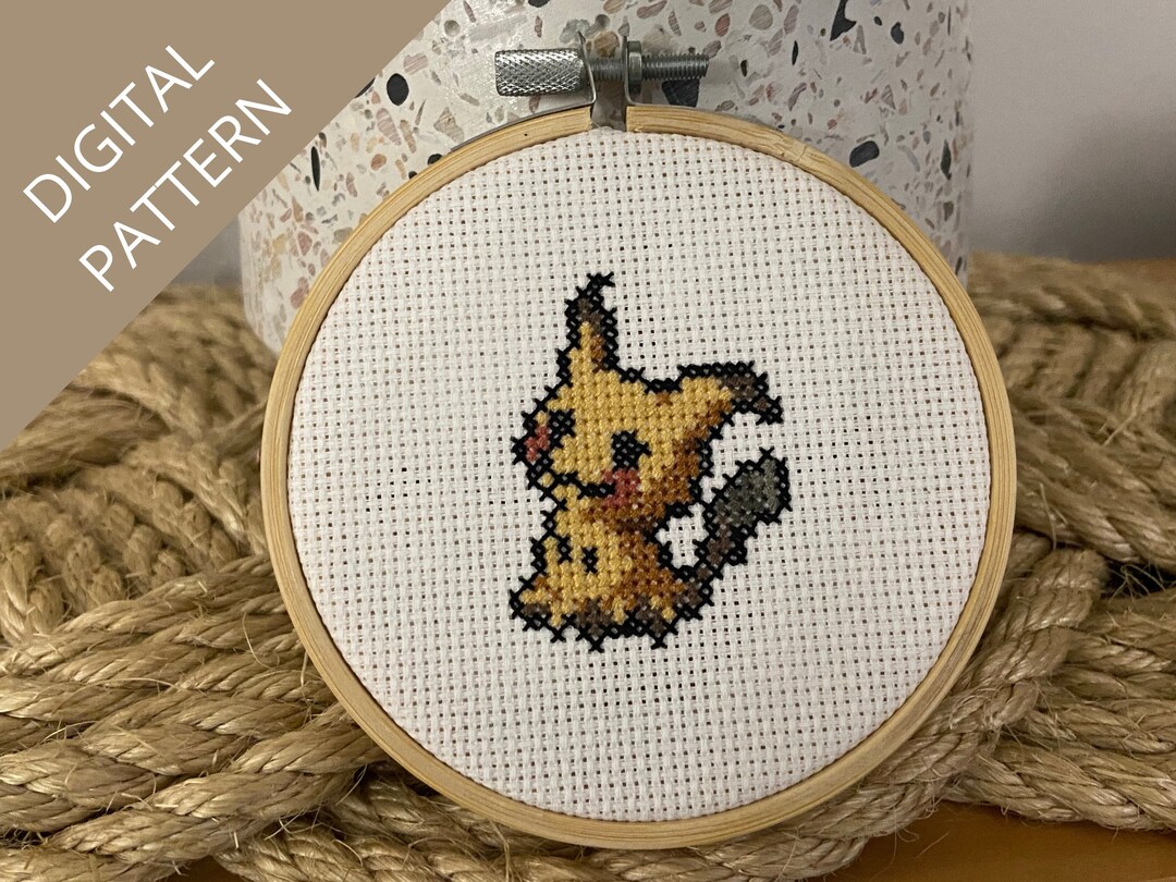 Mimikyu Cross Stitch PDF Pattern - Etsy