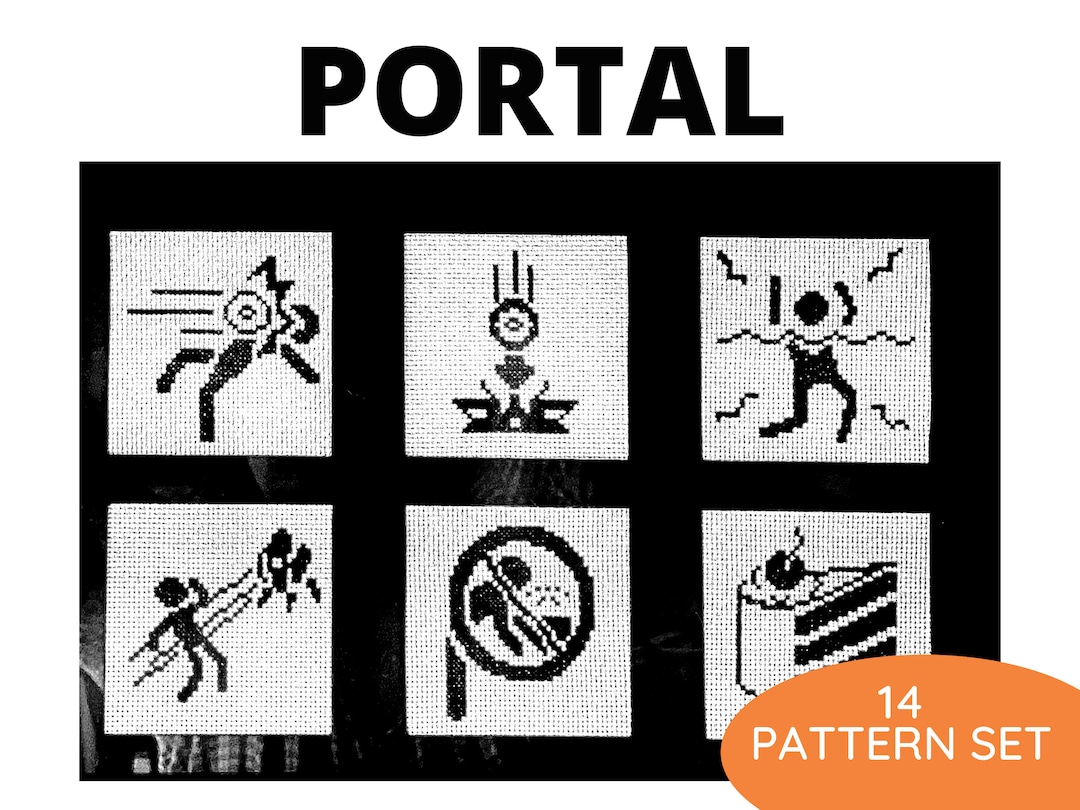Portal Game PDF Cross Stitch Pattern - Etsy