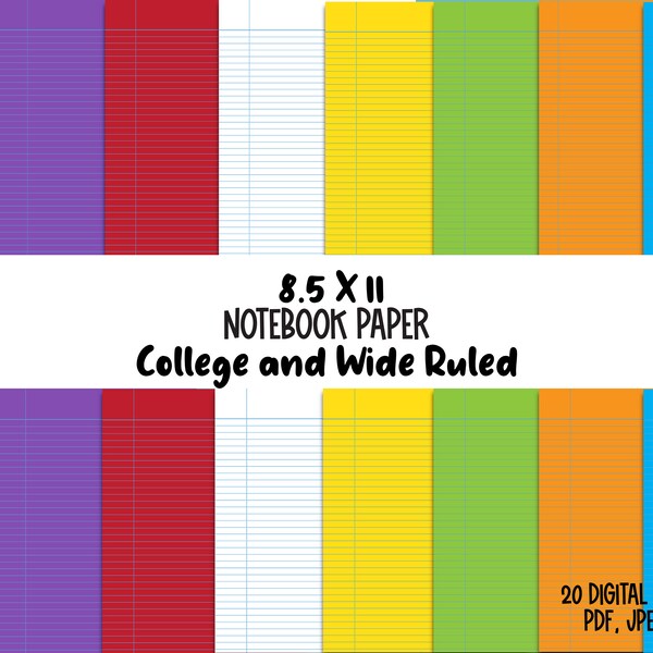 Notebook Papers - Etsy