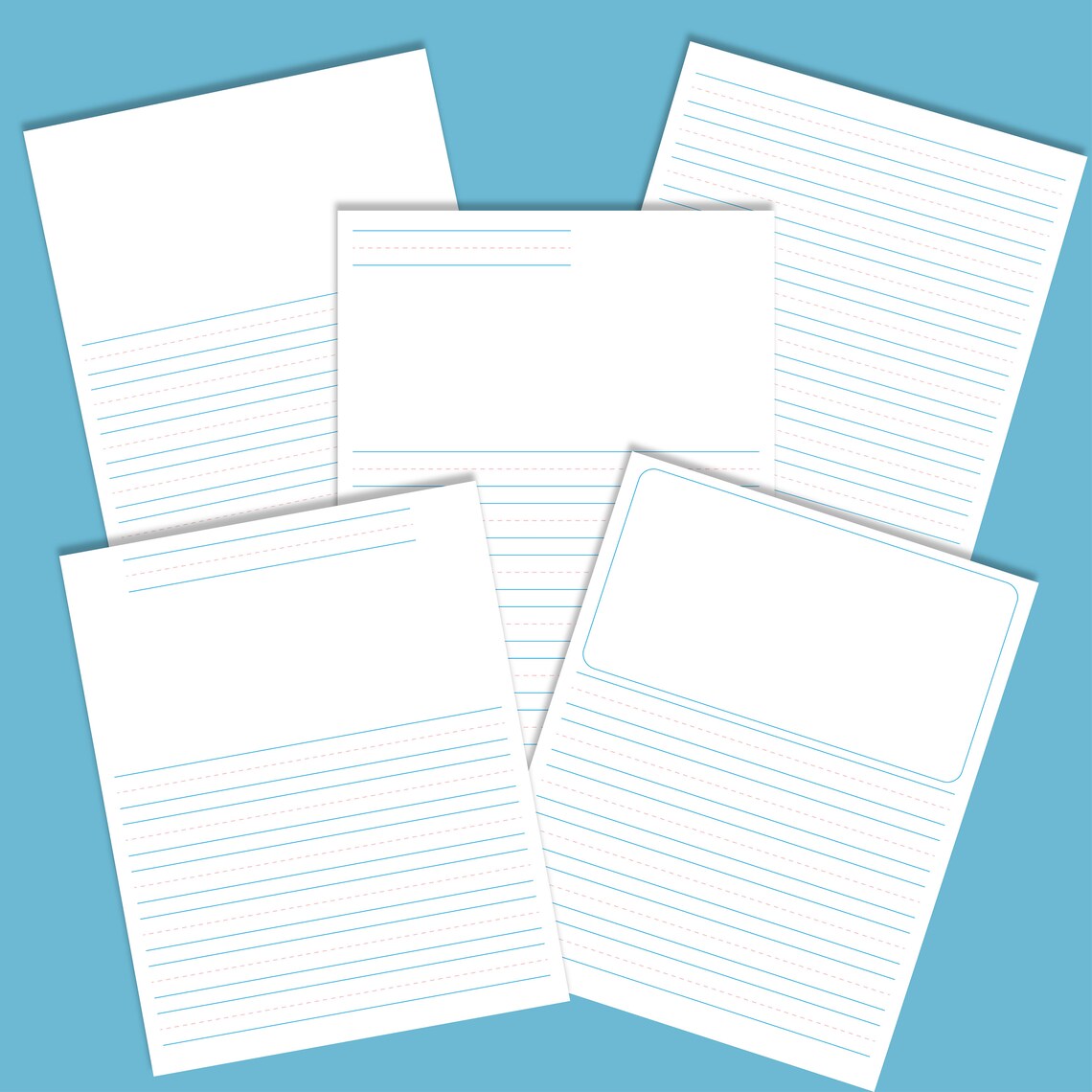Practice Handwriting Paper and Practice Sheets for School - Etsy
