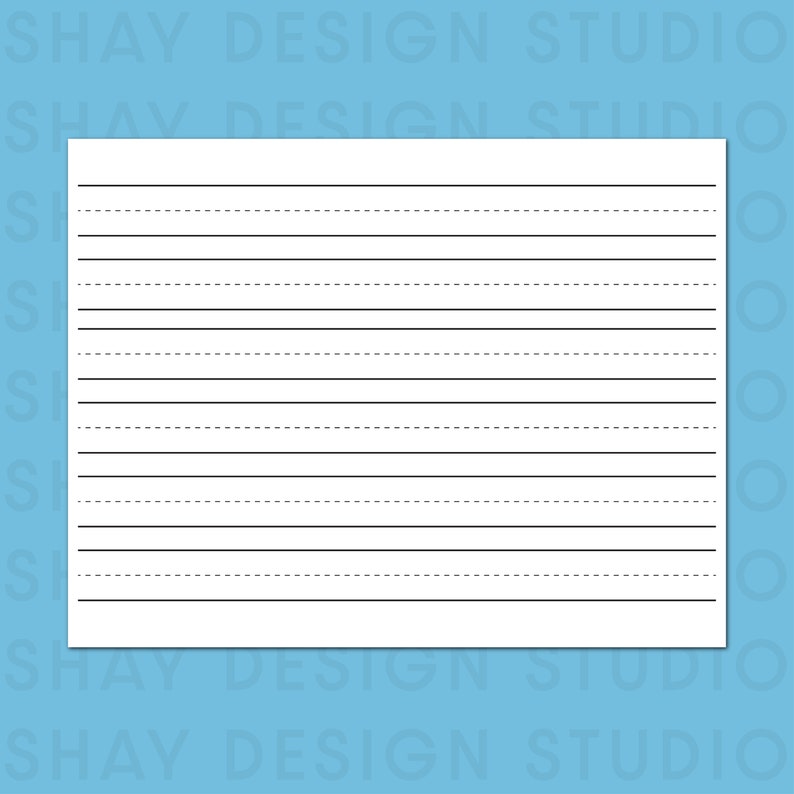 Practice Handwriting Landscape Paper. Handwriting Paper. Penmanship ...