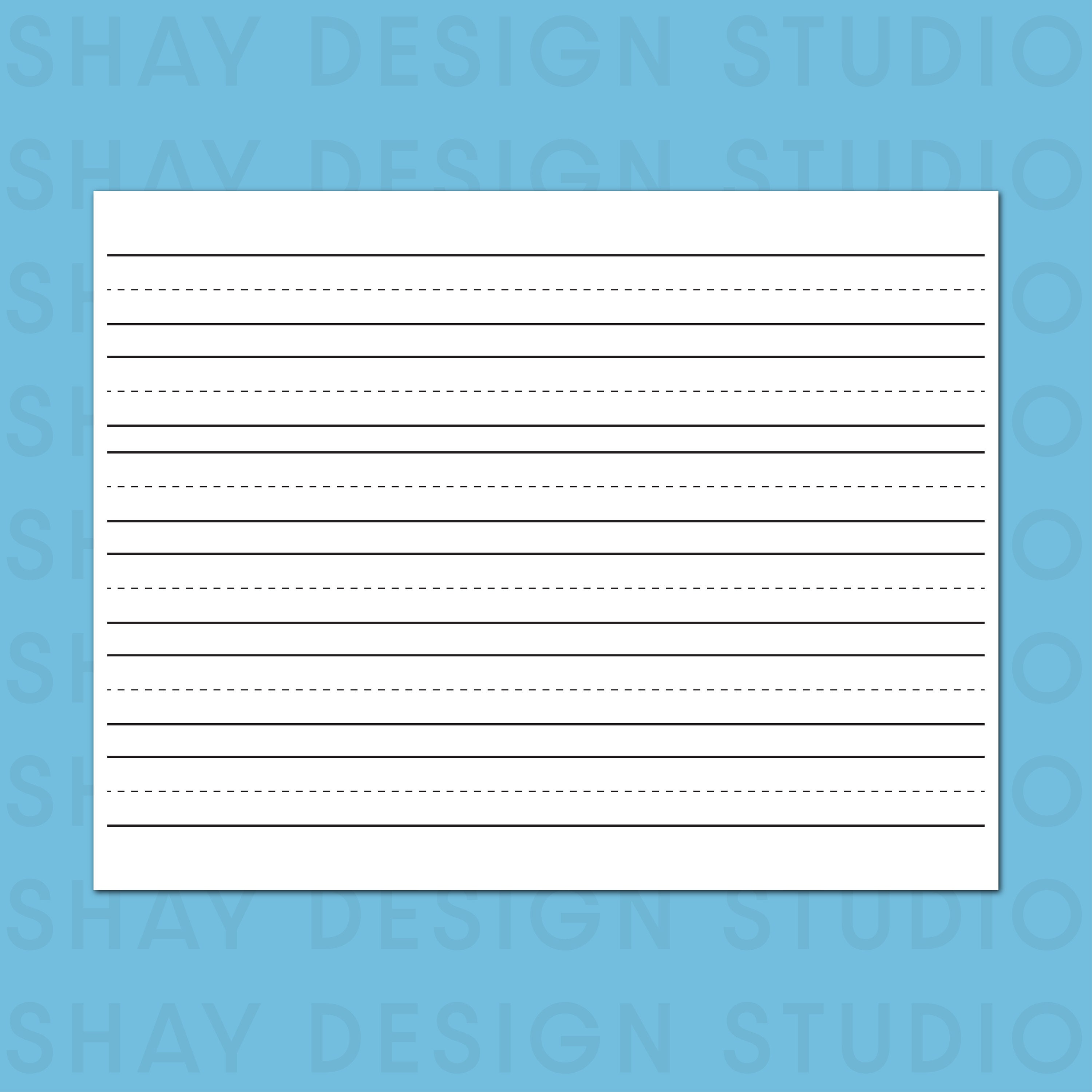 Practice Handwriting Landscape Paper. Handwriting Paper. Penmanship ...