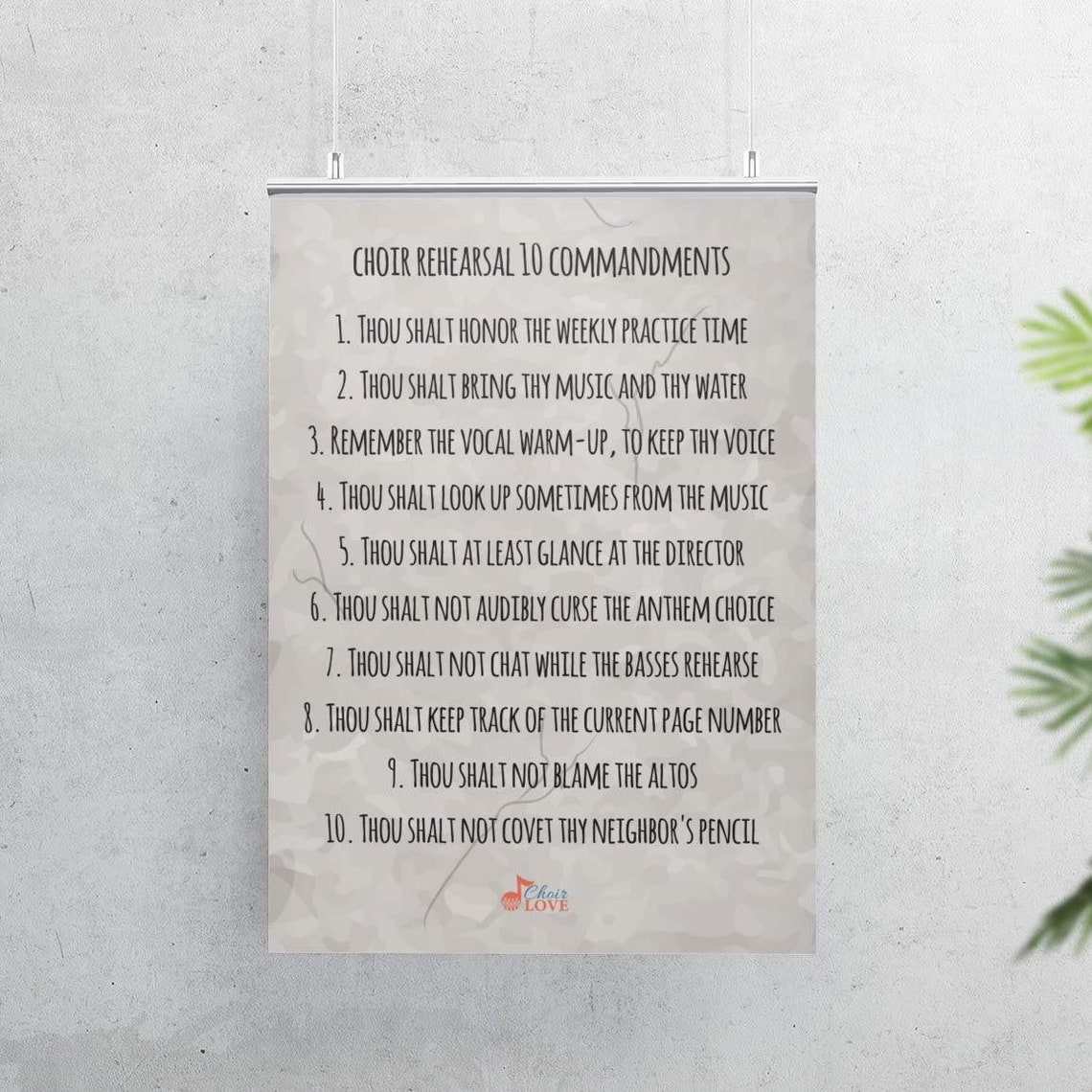 Music Gift, Gifts for Singer, Choir, Musical Theatre, Music Poster ...