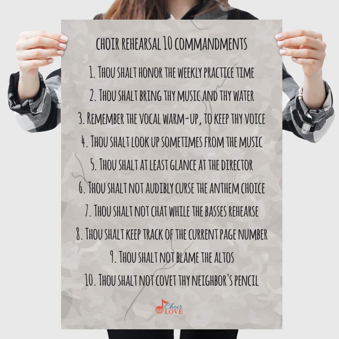 Music Gift, Gifts for Singer, Choir, Musical Theatre, Music Poster ...