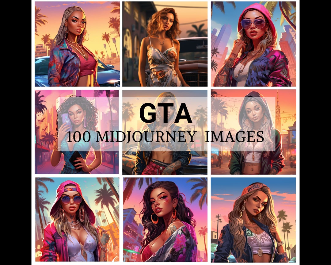 100 Pin up GTA Women Gangsta Images Midjourney Print Ai Digital - Etsy