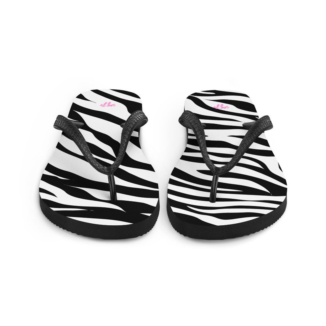Zebra Print Flip Flops, Animal Print Flipflops, Wild Animal Flipflops ...