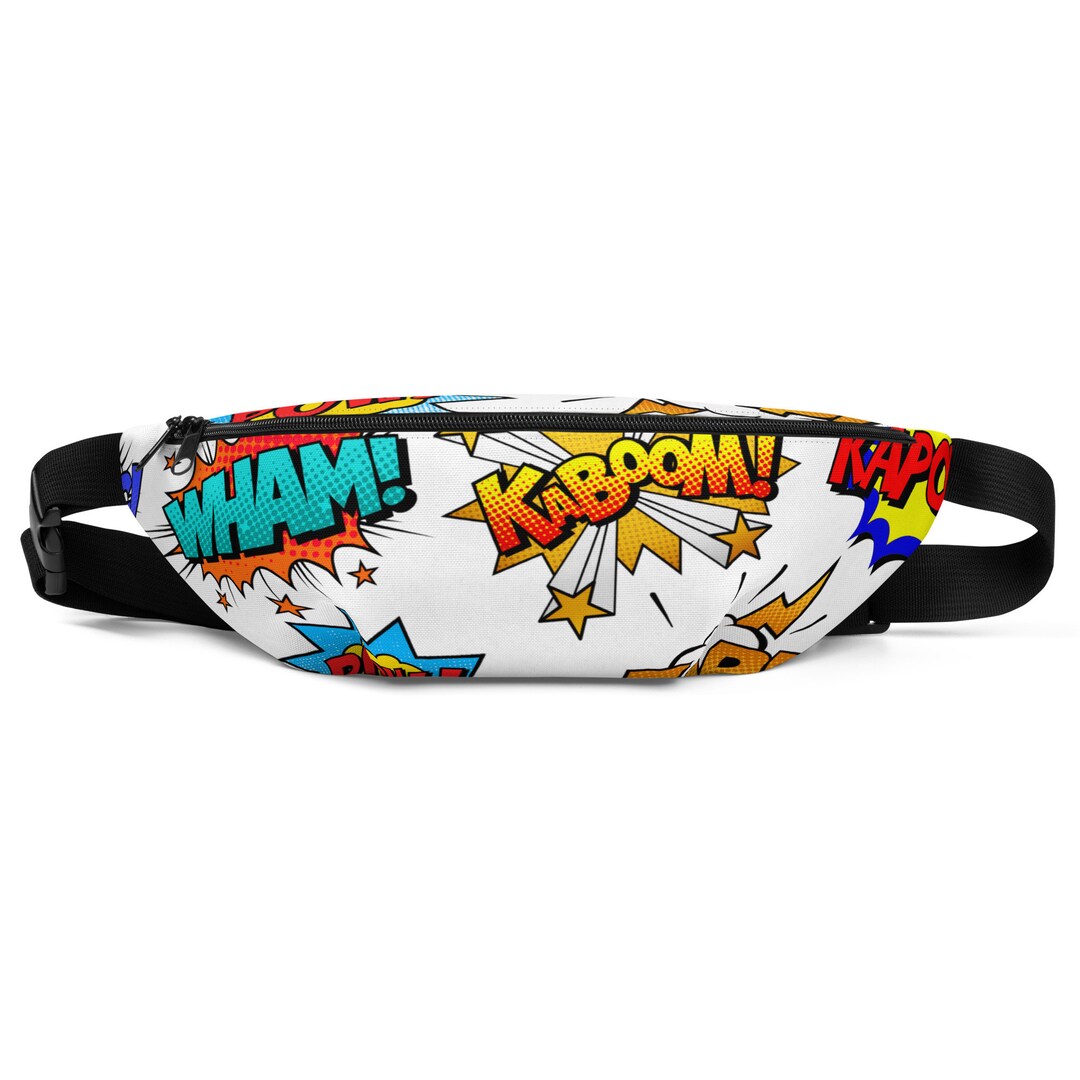 Comic Book Fanny Pack, Comic Callouts Bag, Comic Book Fighting Bag ...