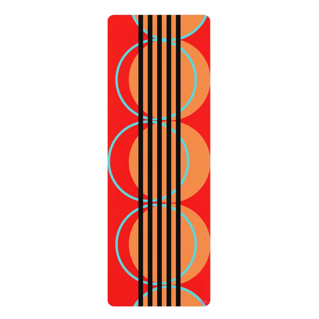 70s Retro Yoga Mat, 60s Retro Yoga Mat, 80s Exercise Mat, 70s Workout ...