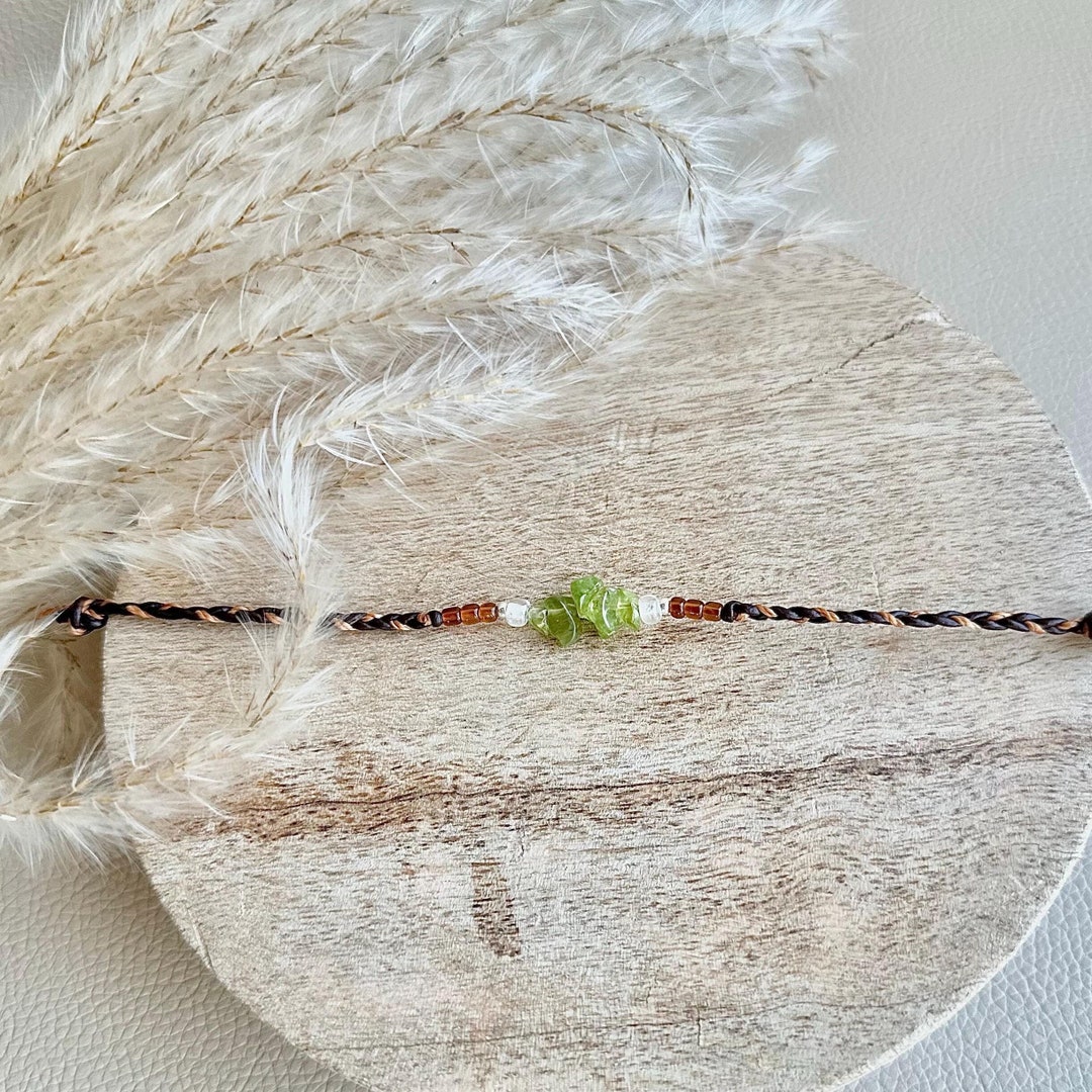 Zodiac Birthstone August Bracelet Gemstone Jewelry Boho Accessory ...