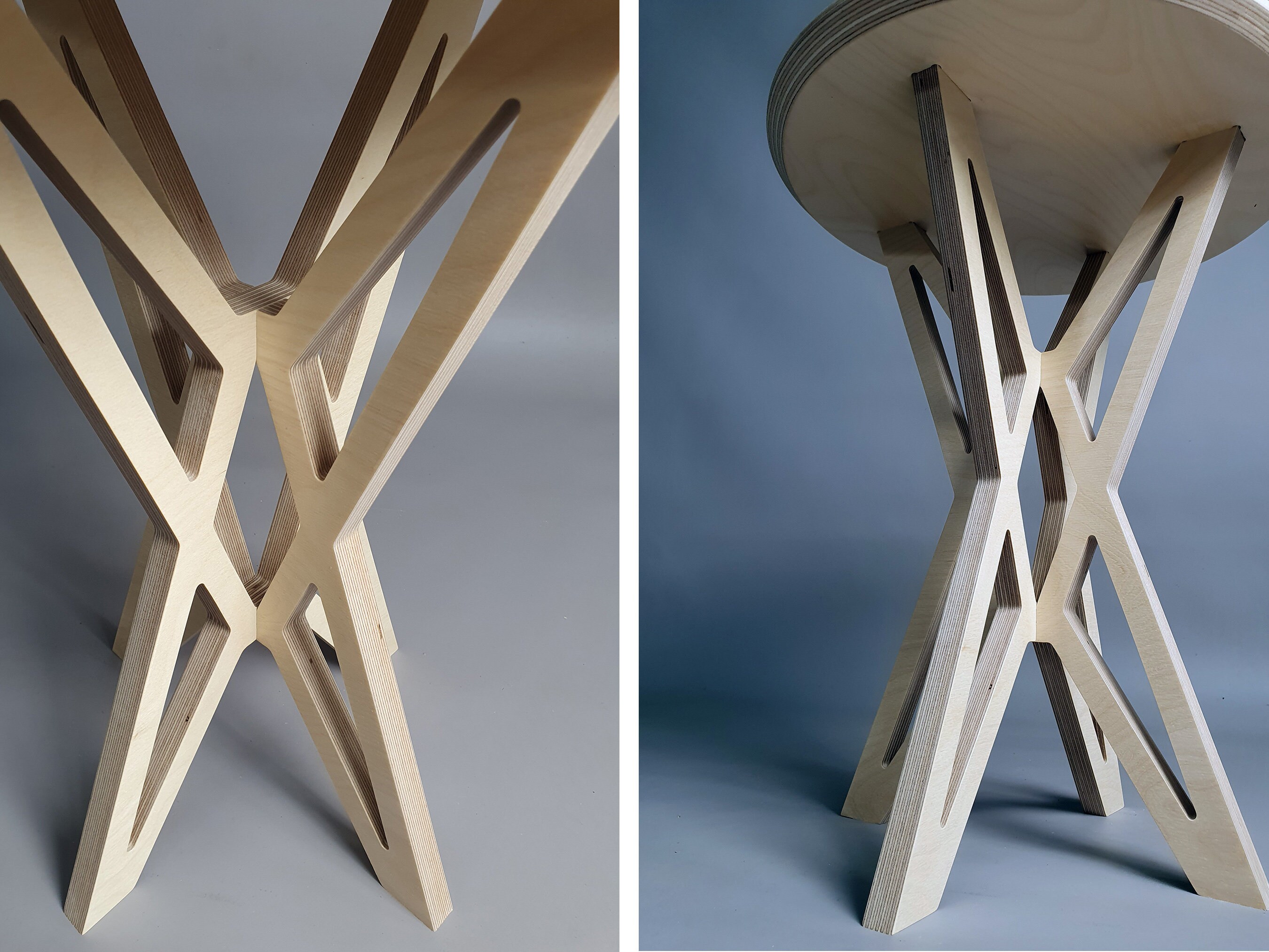 CNC Bed Side Table. Plant Holder, DXF File, 18.2mmhick Material - Etsy