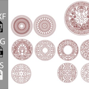 Chinese Circular 108 Dxf, Svg, Eps Designs - Etsy