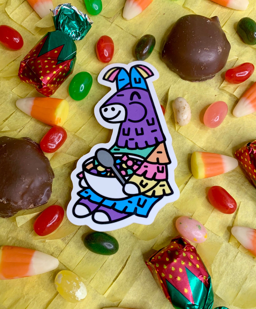 Piñata Sticker Piñata Candy Sticker Water Bottle Sticker Laptop Sticker ...