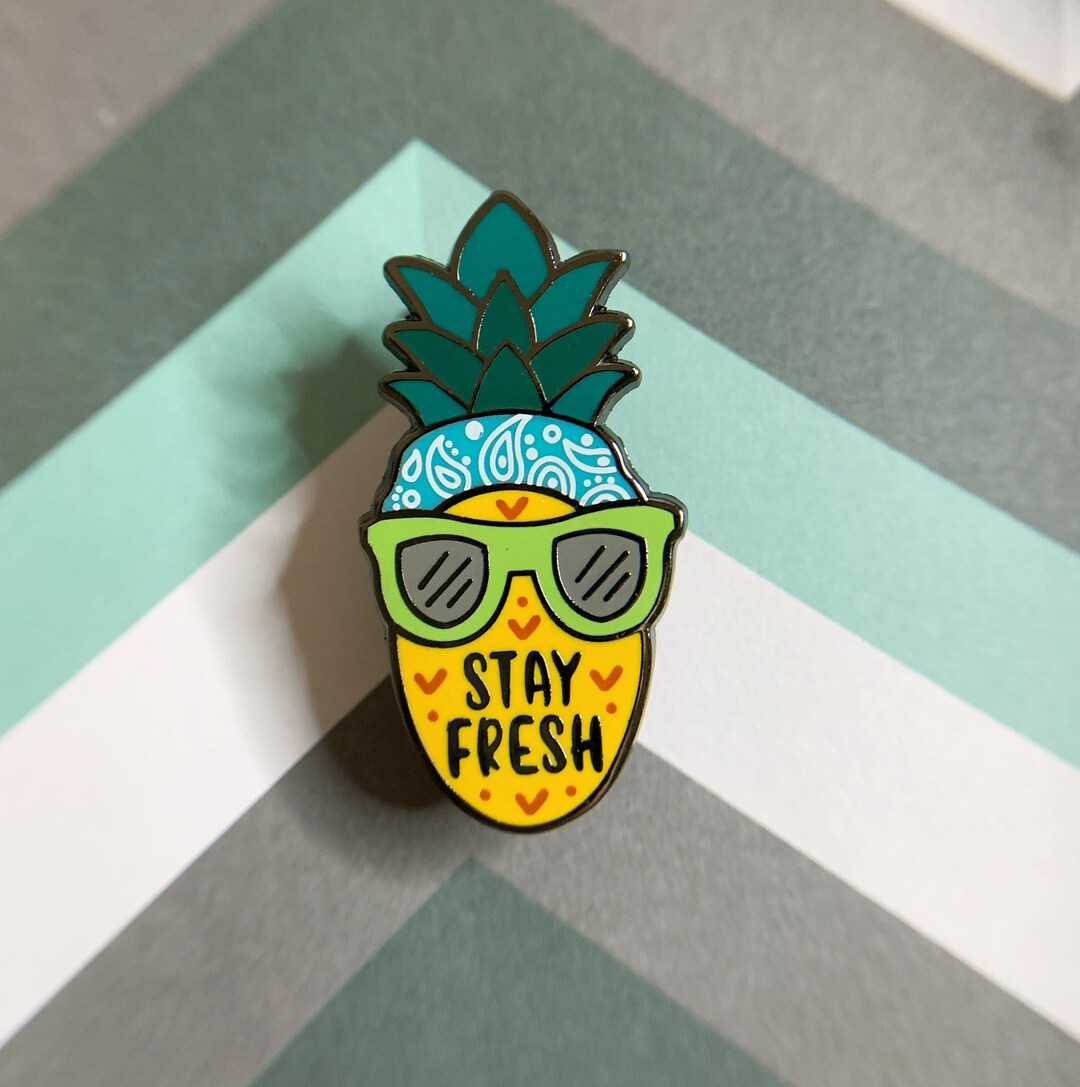 Pineapple Pin Pineapple Enamel Pin Hard Enamel Pin Fruit Pin Gifts for ...