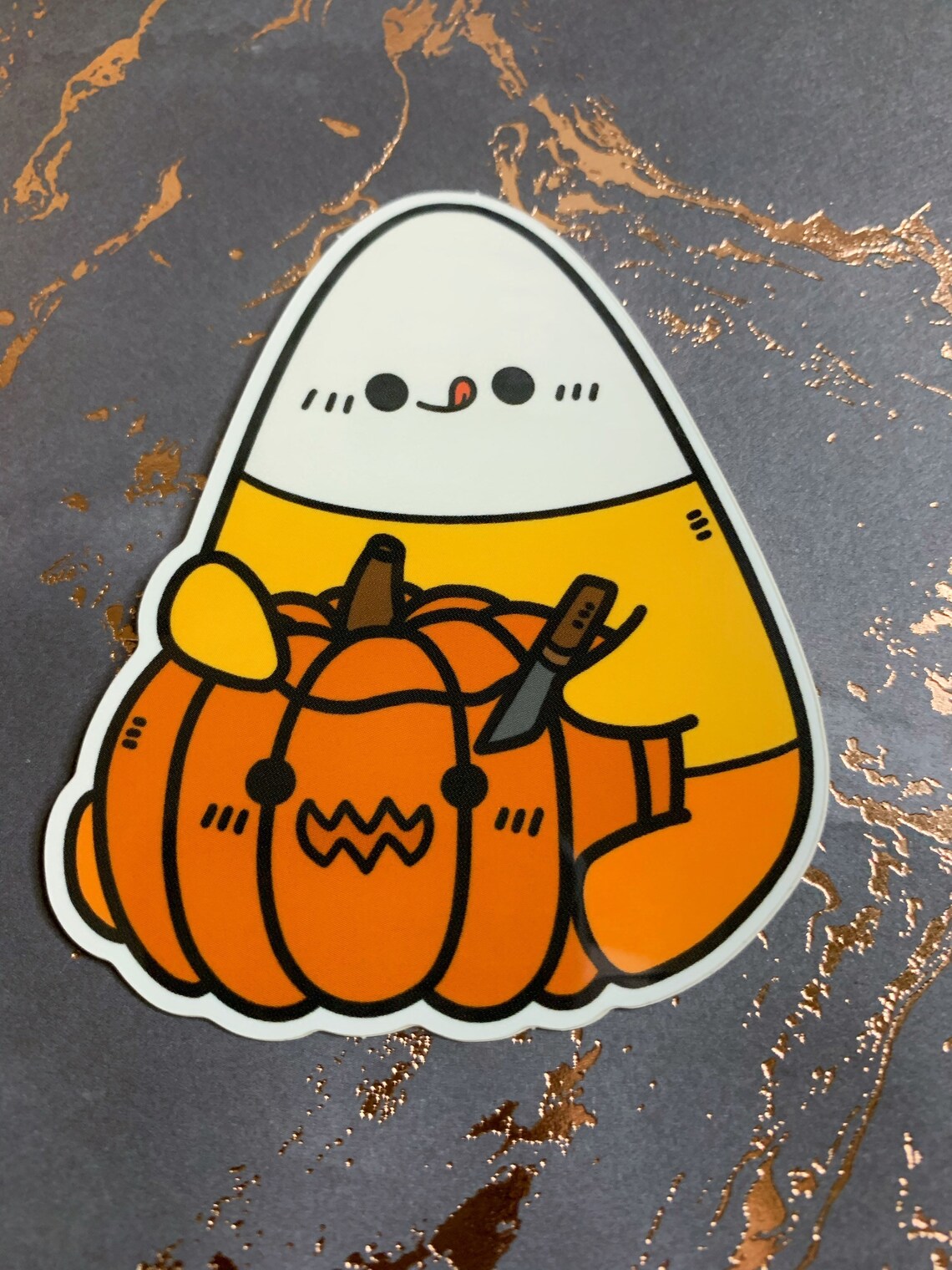 Candy Corn Sticker Candy Corn Decal Waterproof Sticker - Etsy