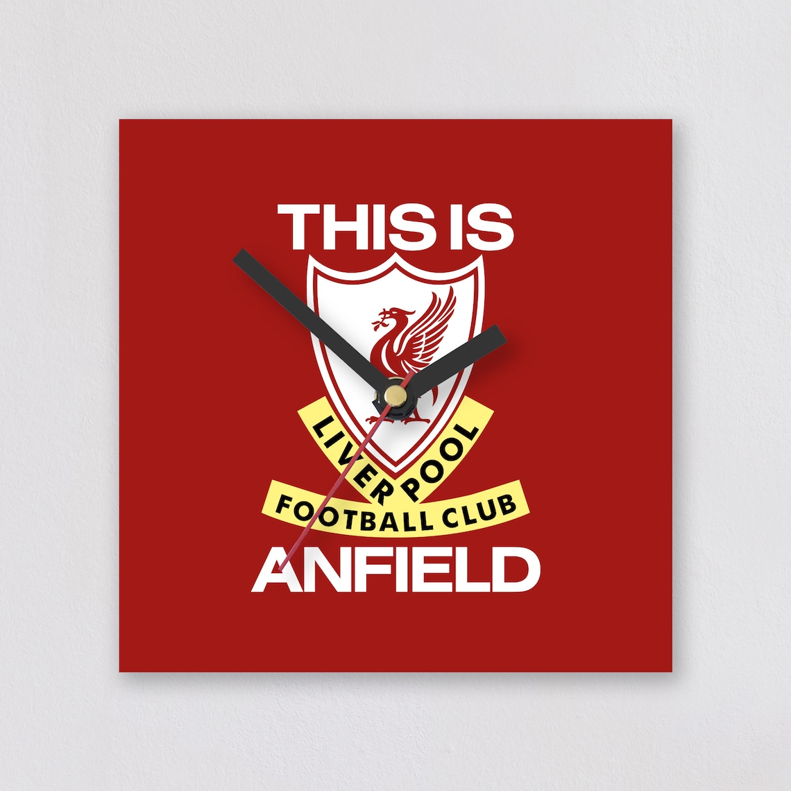 Liverpool FC Square Wall Clock met bureaustandaard wordt | Etsy