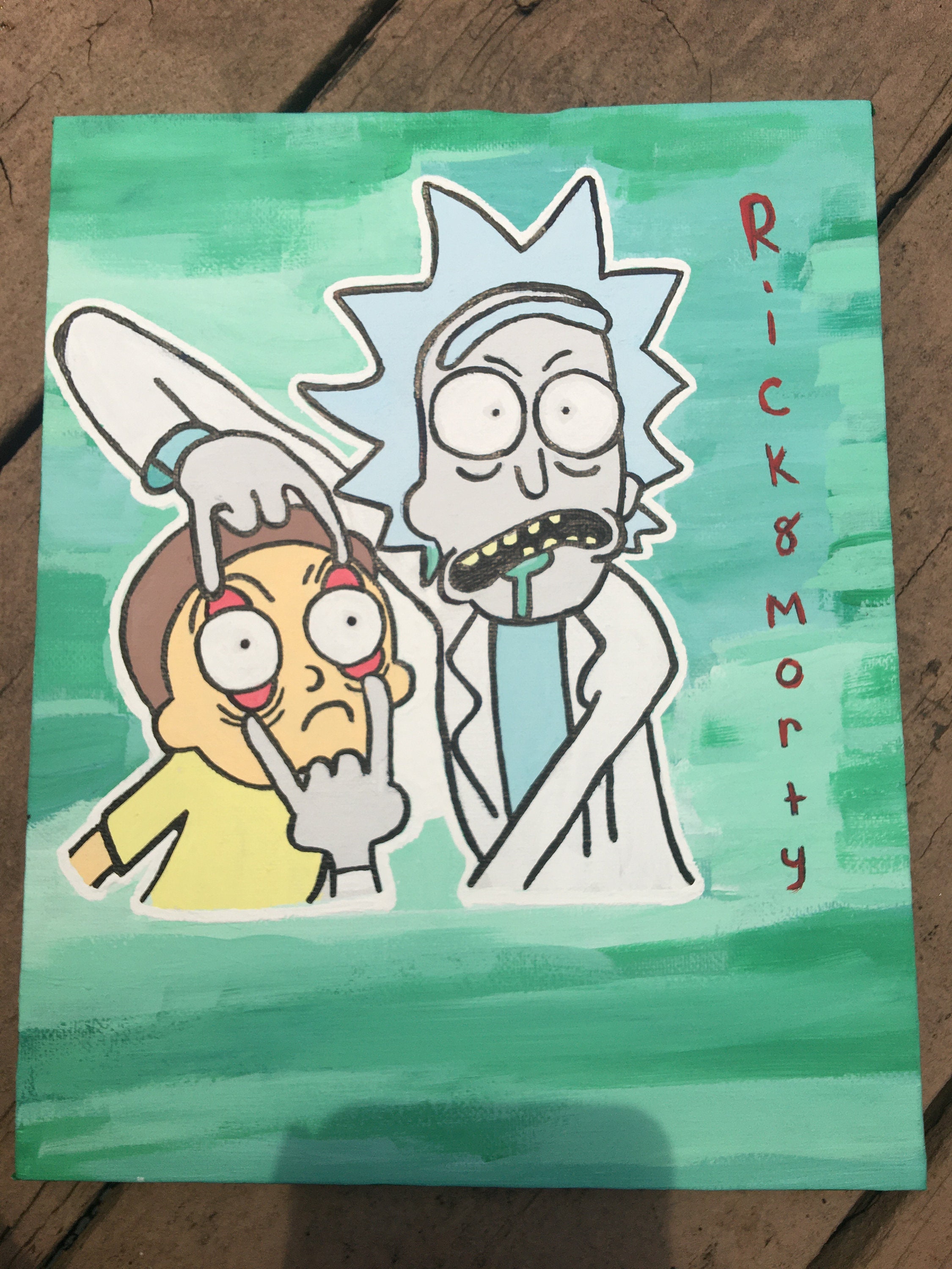 Rick And Morty Painting Ideas at Sarah Plank blog