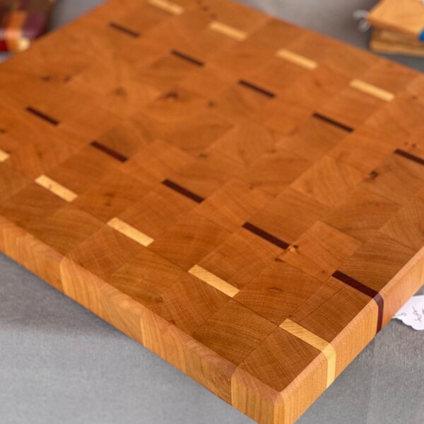 Padauk End Grain Cutting Board - Etsy