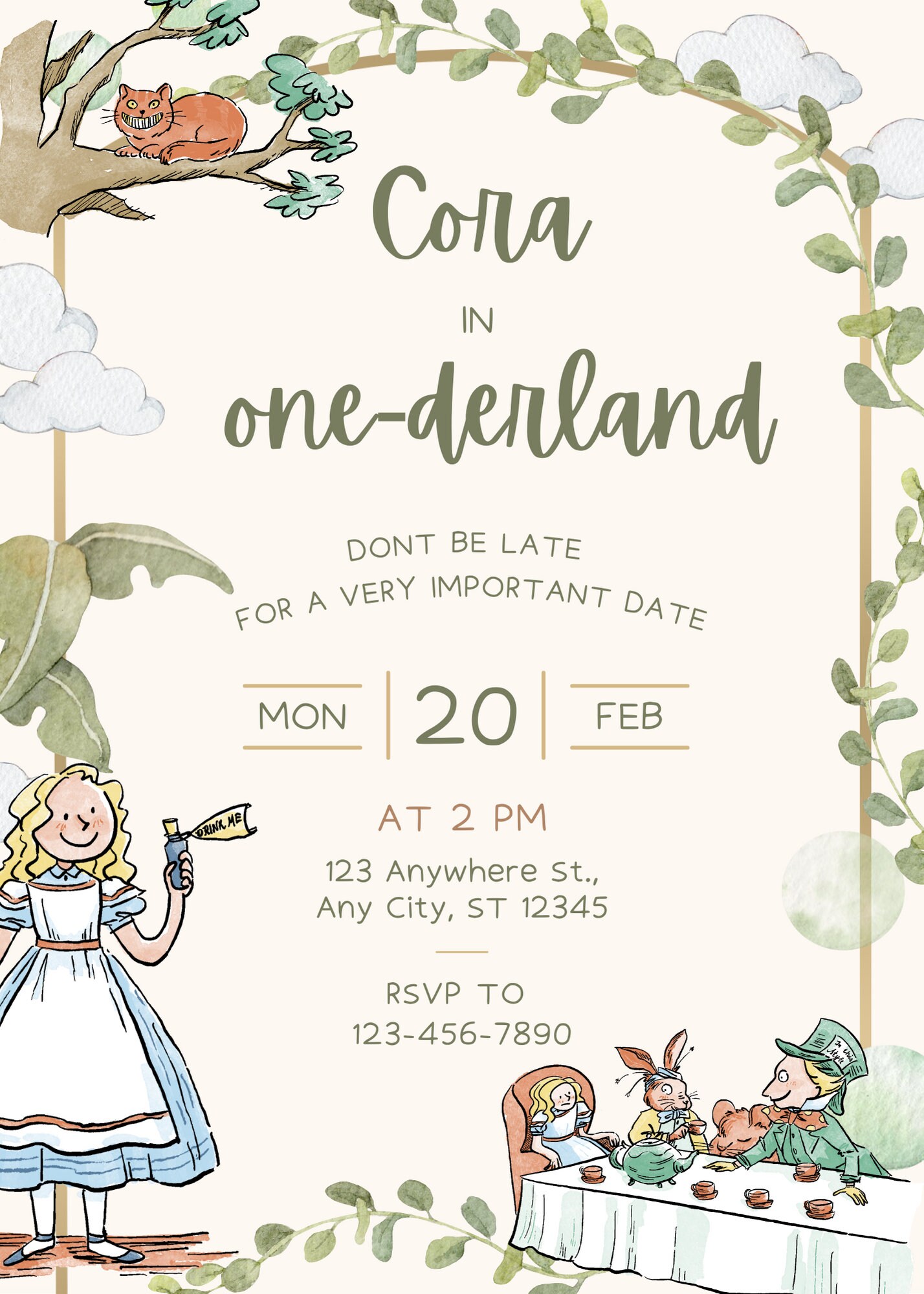 One-derland Birthday Invitation - Etsy