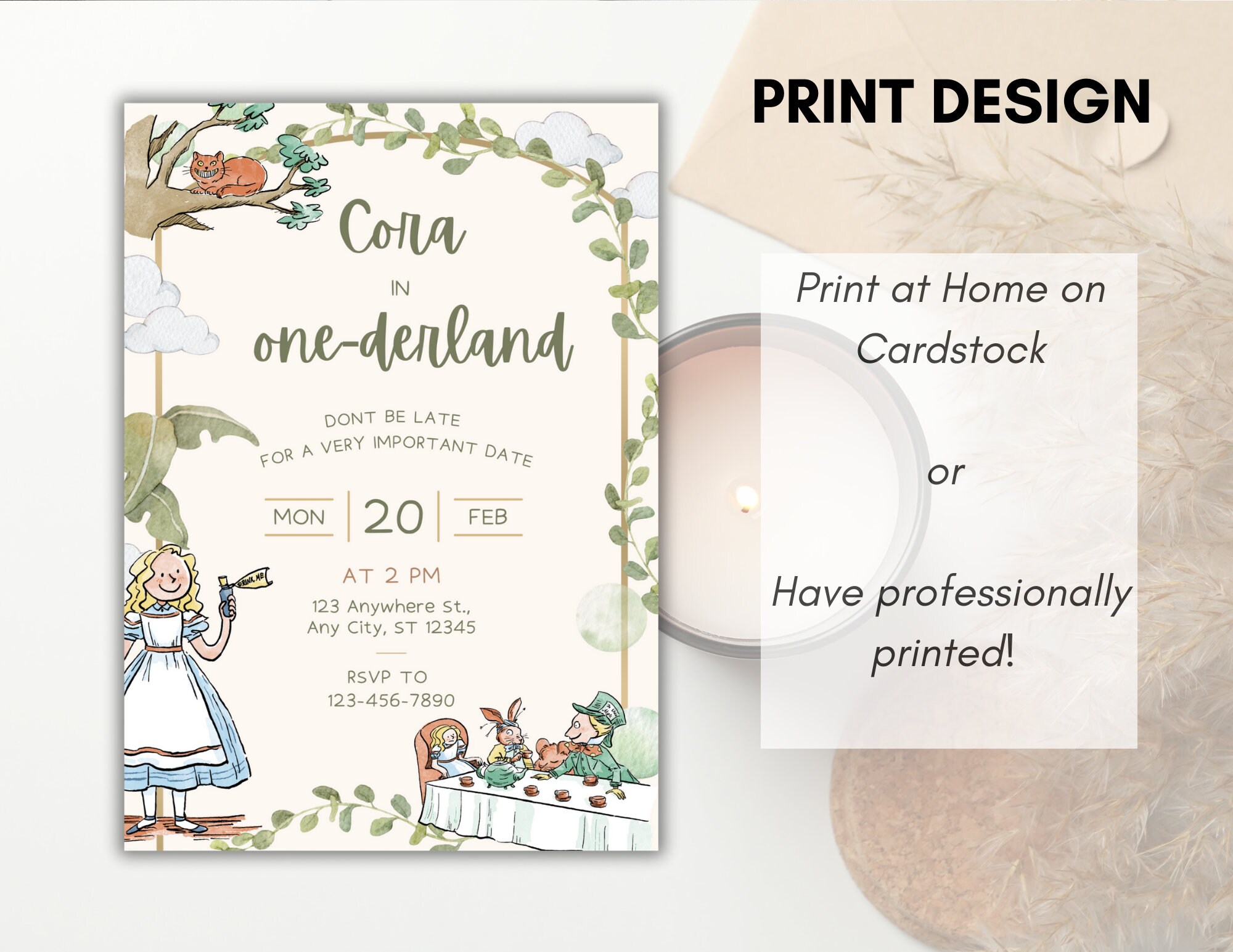 One-derland Birthday Invitation - Etsy