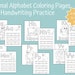 52 Animal Alphabet Handwriting Practice and Coloring Pages - Etsy