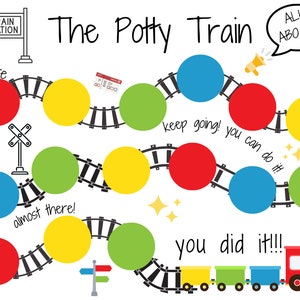 The Potty Train: Potty Training Chart - Etsy