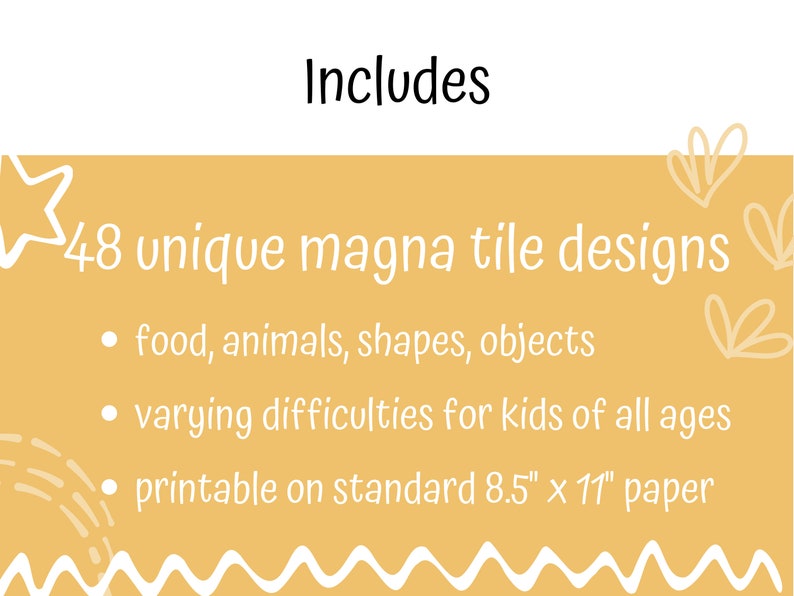 2D Magnetic Tile Shape Cards - Etsy