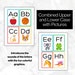 Alphabet Flash Card 4 Set Bundle - Etsy