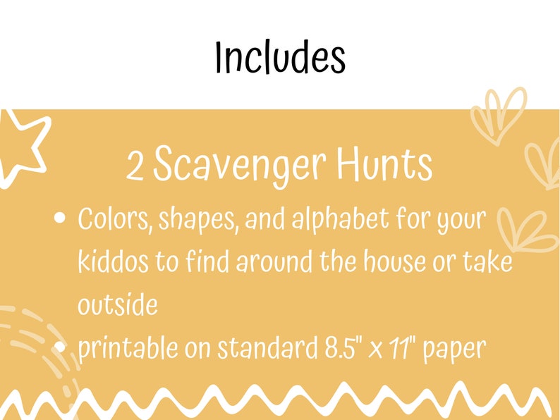 Alphabet, Color, and Shape Scavenger Hunt Printable - Etsy
