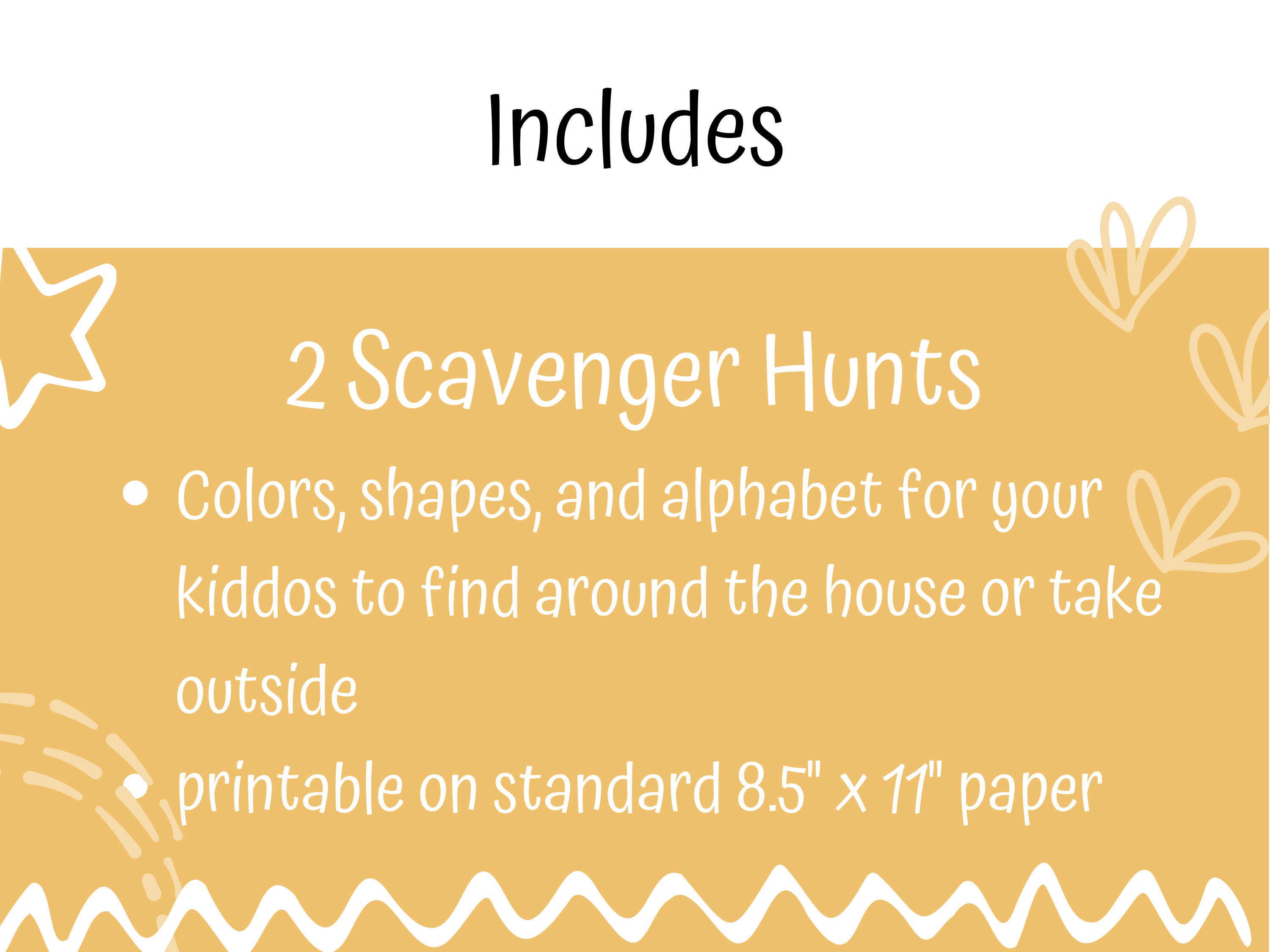 Alphabet, Color, and Shape Scavenger Hunt Printable - Etsy