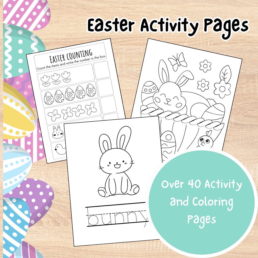 40+ Easter Activity Pages - Etsy