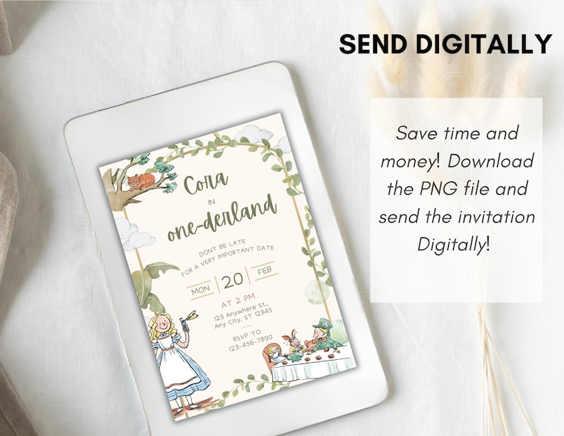 One-derland Birthday Invitation - Etsy