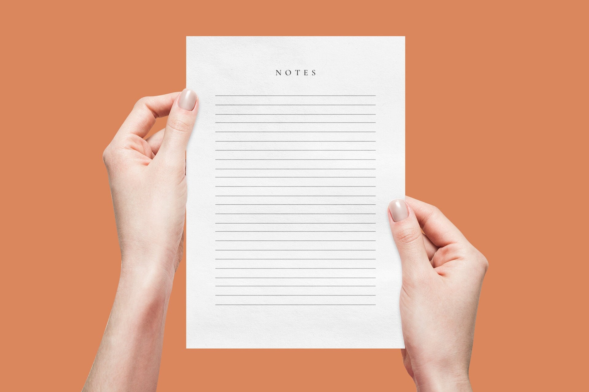 Minimalist Daily Notes Template | Printable Notes Sheet | Organize Your ...