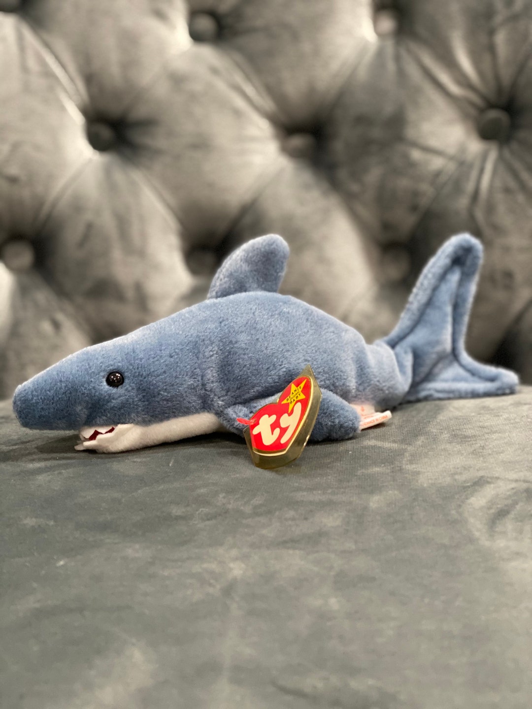 Beanie Baby: Crunch the Shark - Etsy