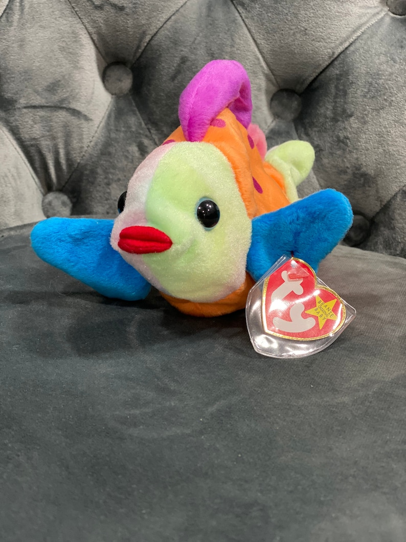 Beanie Baby: Lips the Fish - Etsy