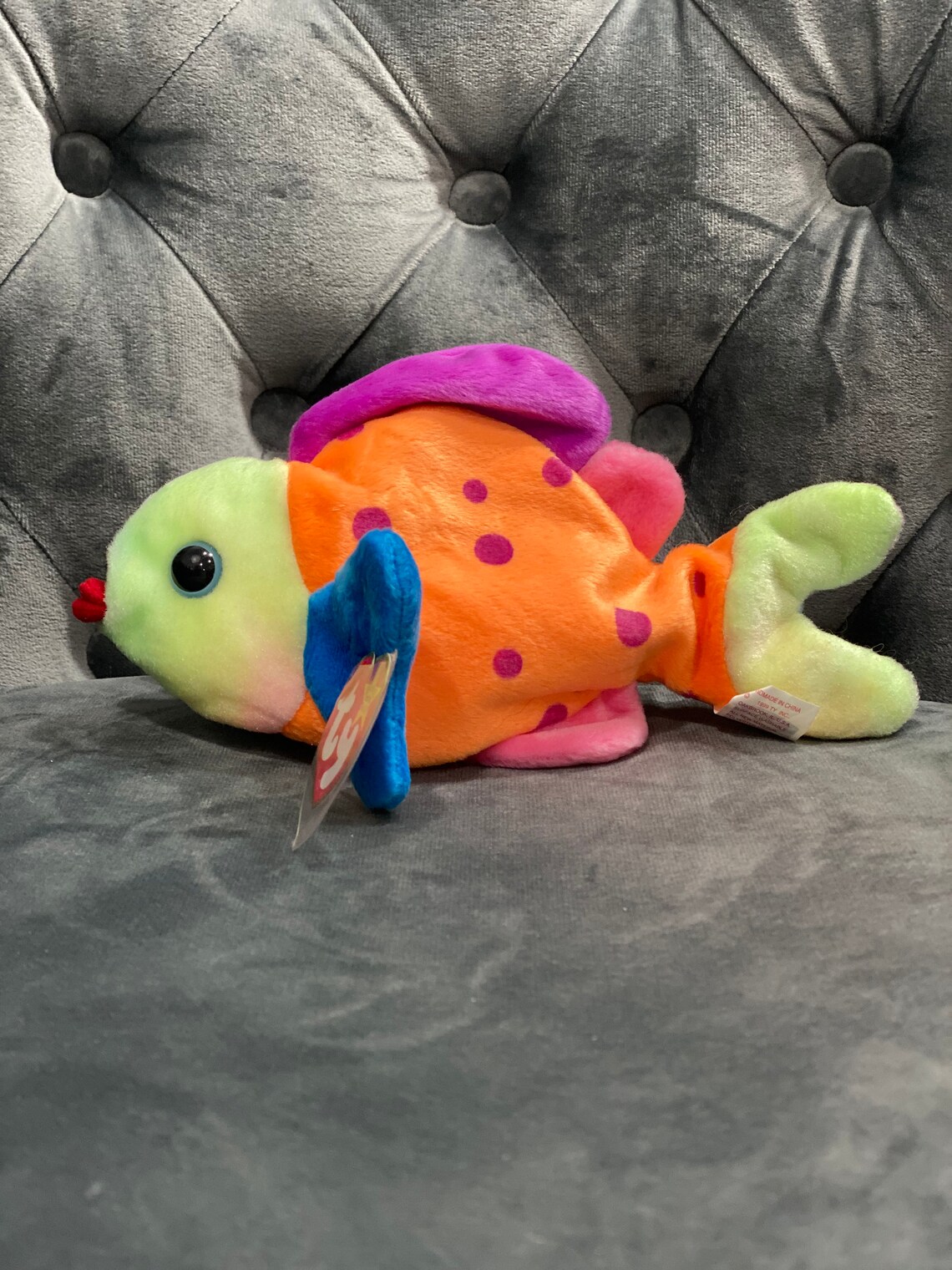 Beanie Baby: Lips the Fish - Etsy
