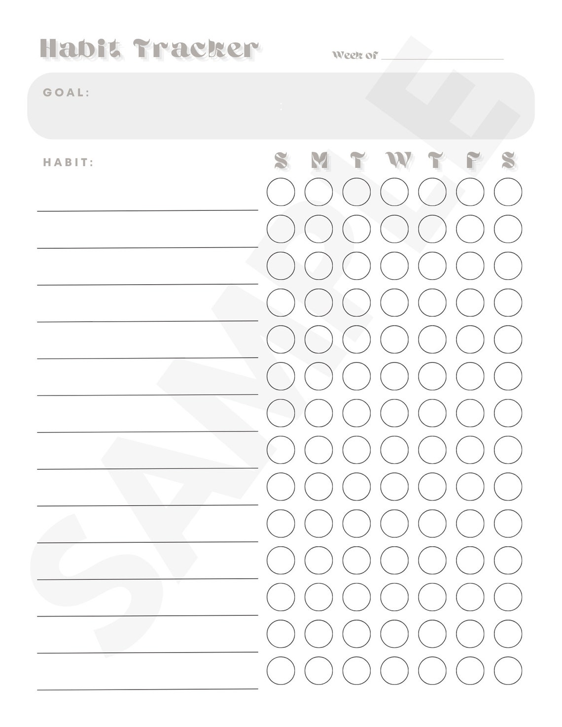 Self-care Journal and Habit Tracker Layout With Cover. PDF Form, Good ...