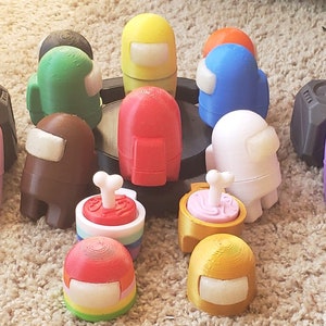 Among Us Crewmate Detatchable Figurine (custom Colors and Sizes ...