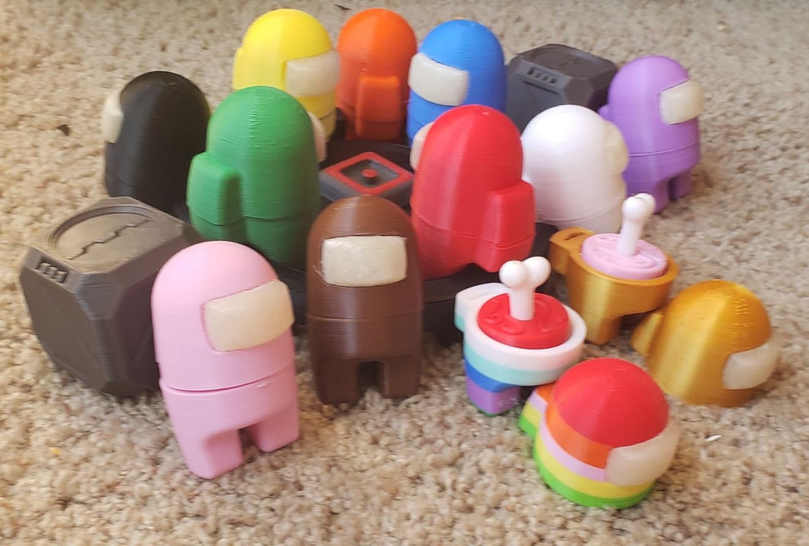 Among Us Crewmate Detatchable Figurine custom Colors and - Etsy